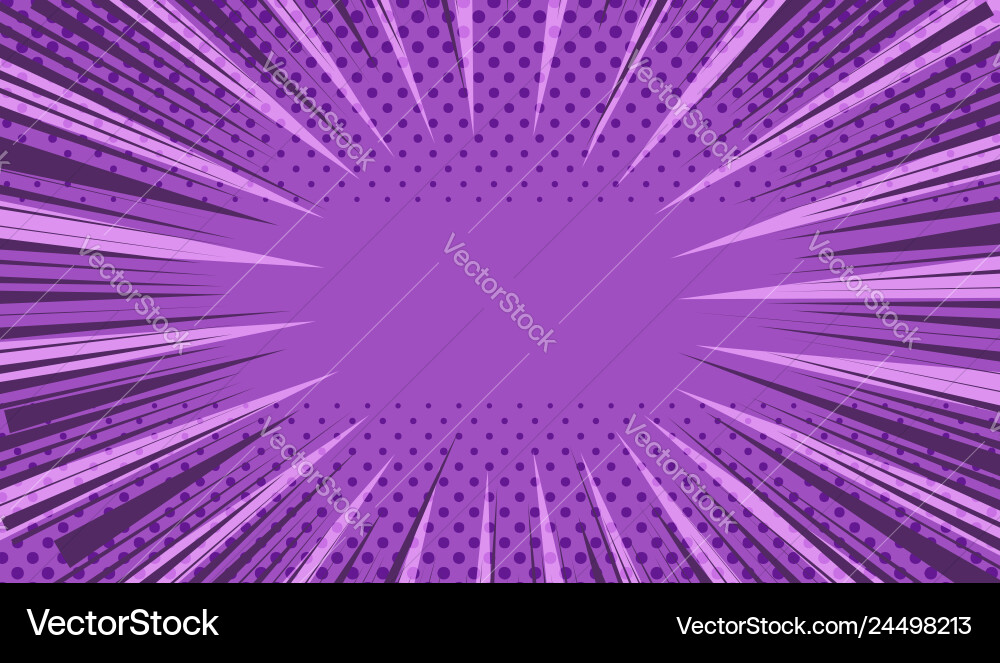 Dynamic Purple Comic Page Royalty Free Vector Image
