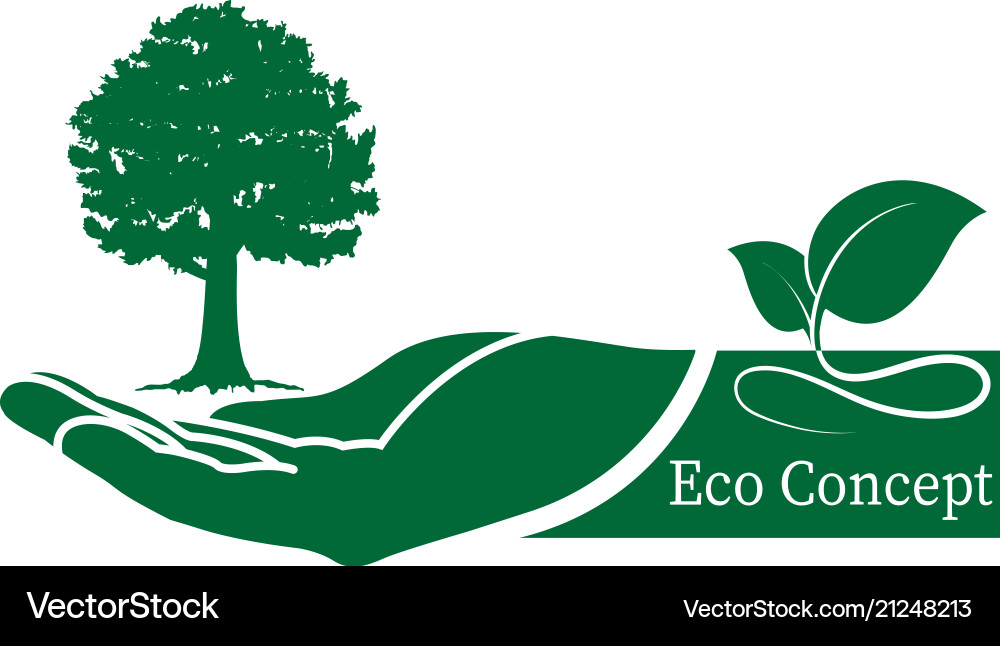 Green tree logo Royalty Free Vector Image - VectorStock