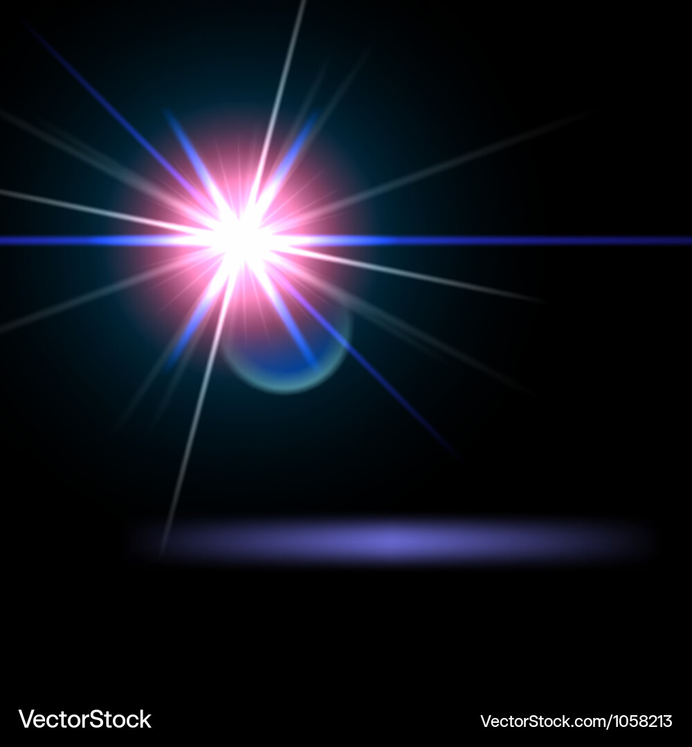 Light flare special effect Royalty Free Vector Image