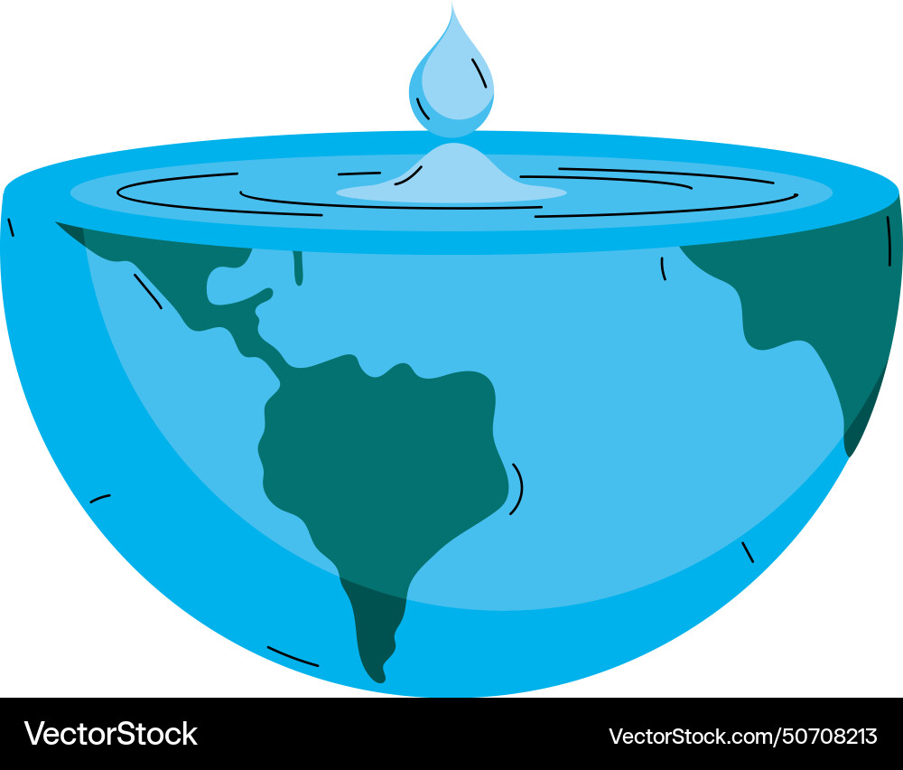 Water day environmental Royalty Free Vector Image
