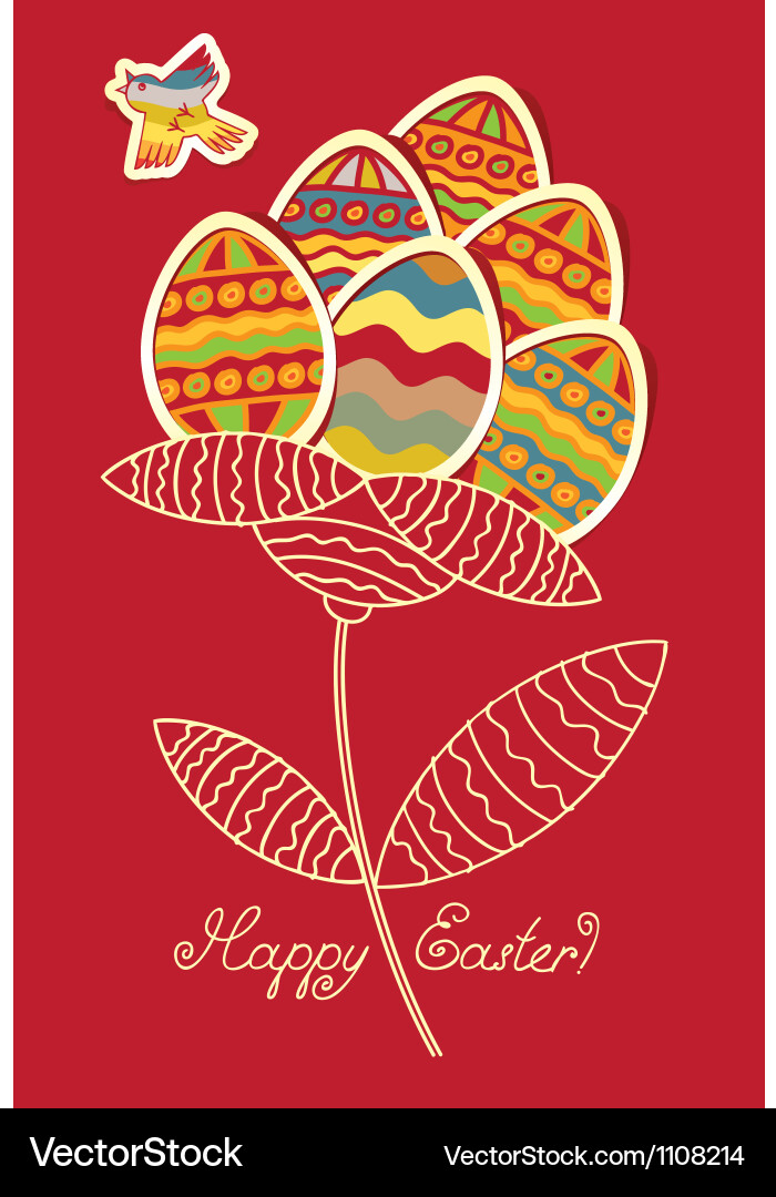 Easter bird Royalty Free Vector Image - VectorStock