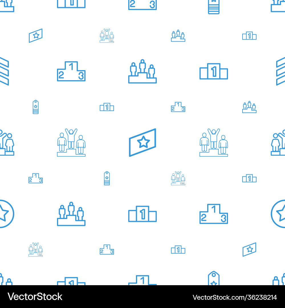 Rank icons pattern seamless white background Vector Image