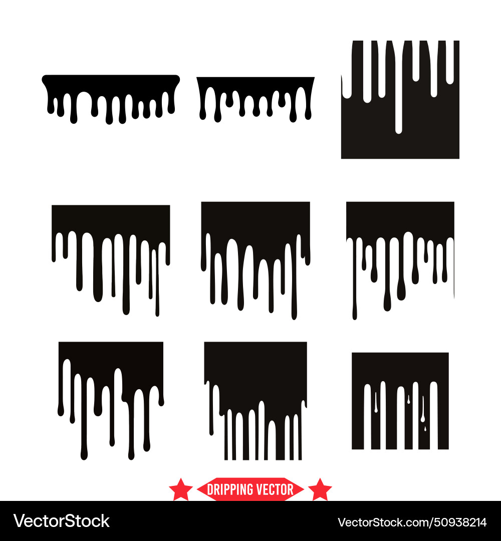 Visual fluidity sleek dripping silhouette Vector Image