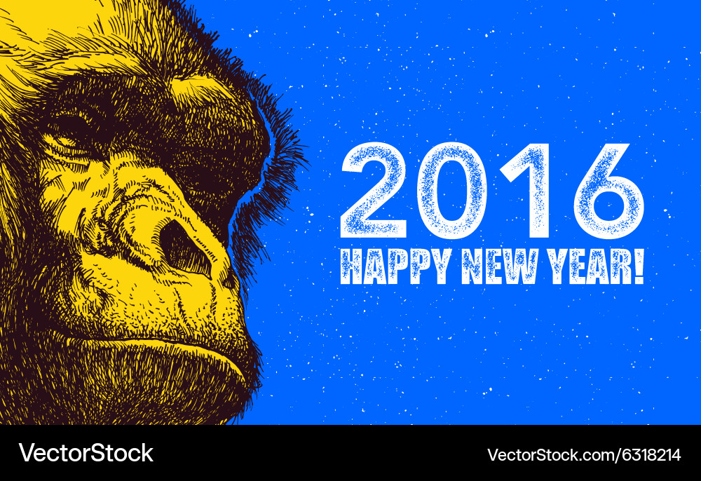 Year of monkey Royalty Free Vector Image - VectorStock