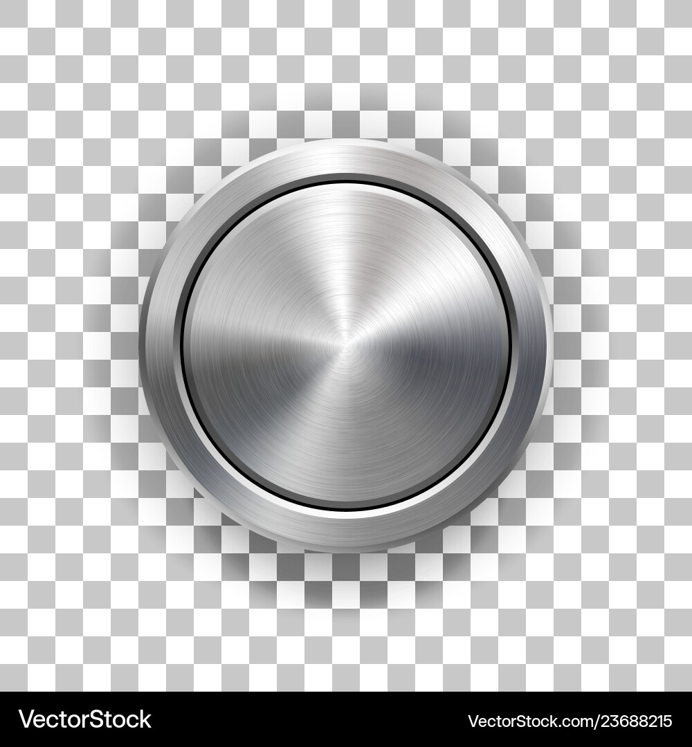 Abstract technology circle geometric metal badge Vector Image