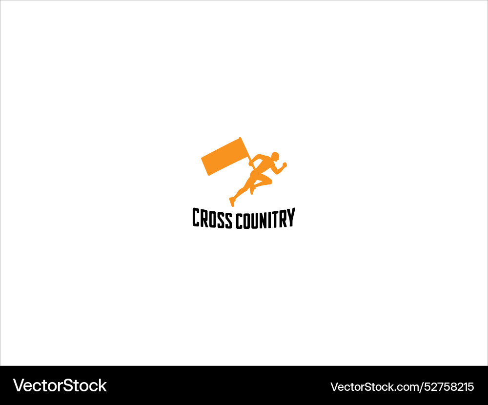 Cross country logo Royalty Free Vector Image - VectorStock