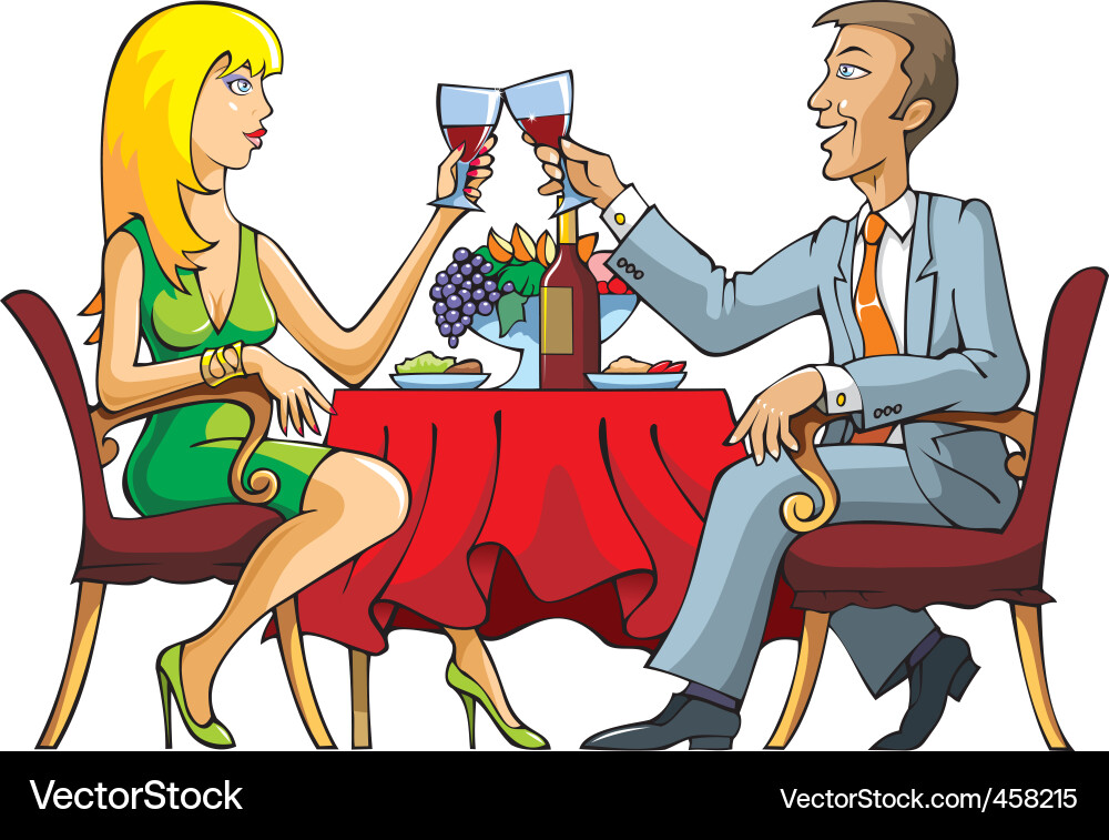 Dating couple Royalty Free Vector Image - VectorStock