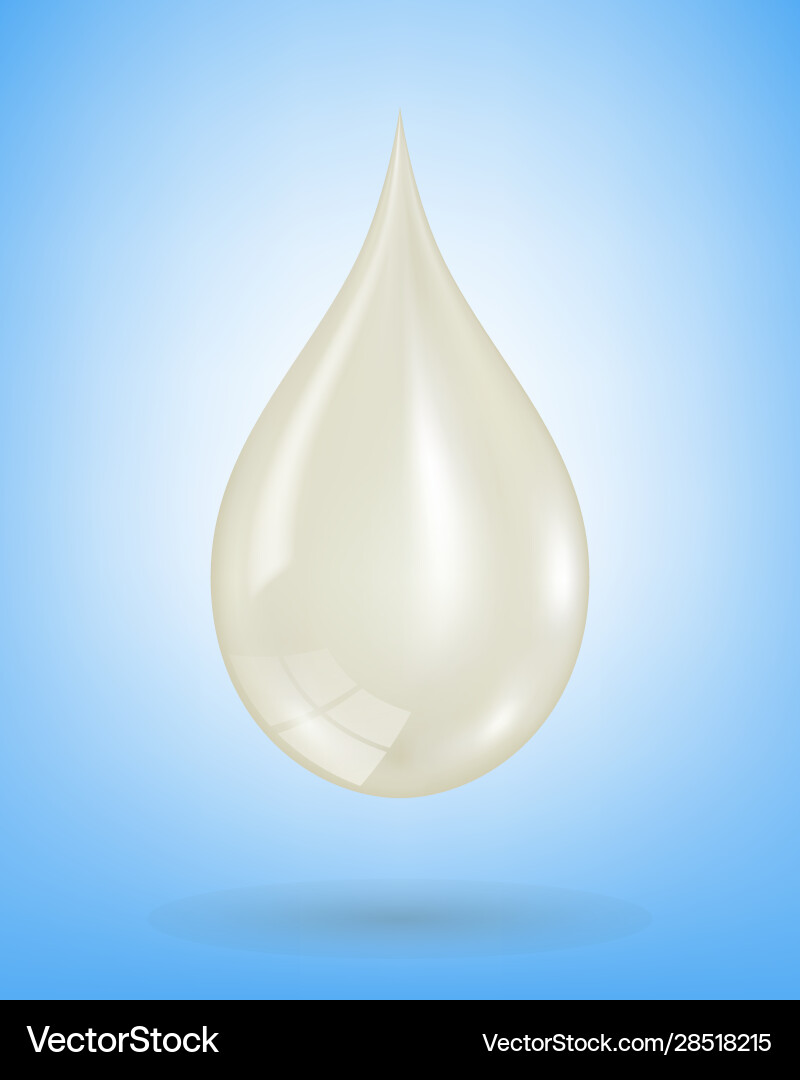 Drop fresh milk Royalty Free Vector Image - VectorStock