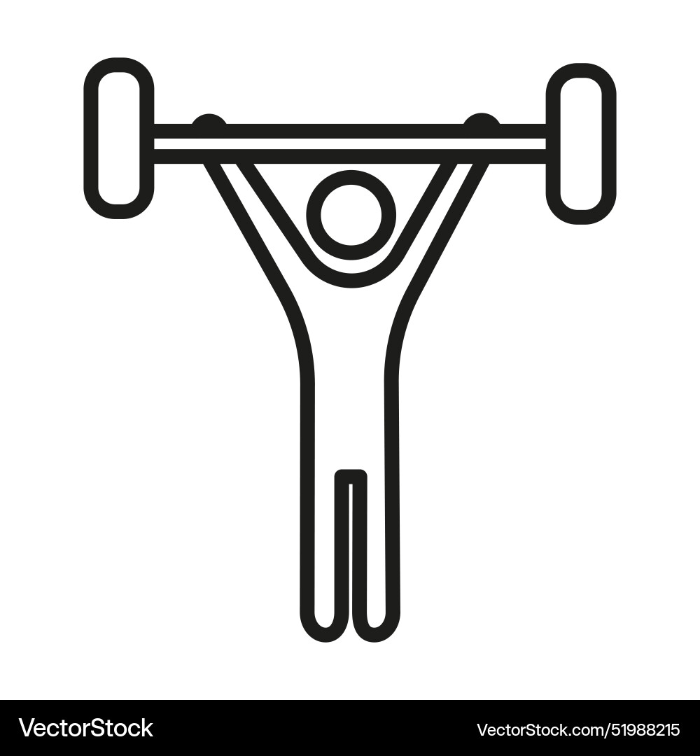 Exercise routine icon ideal for fitness Royalty Free Vector