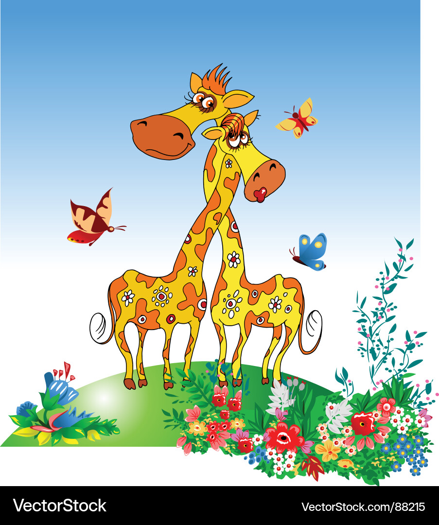 Giraffe Royalty Free Vector Image - VectorStock