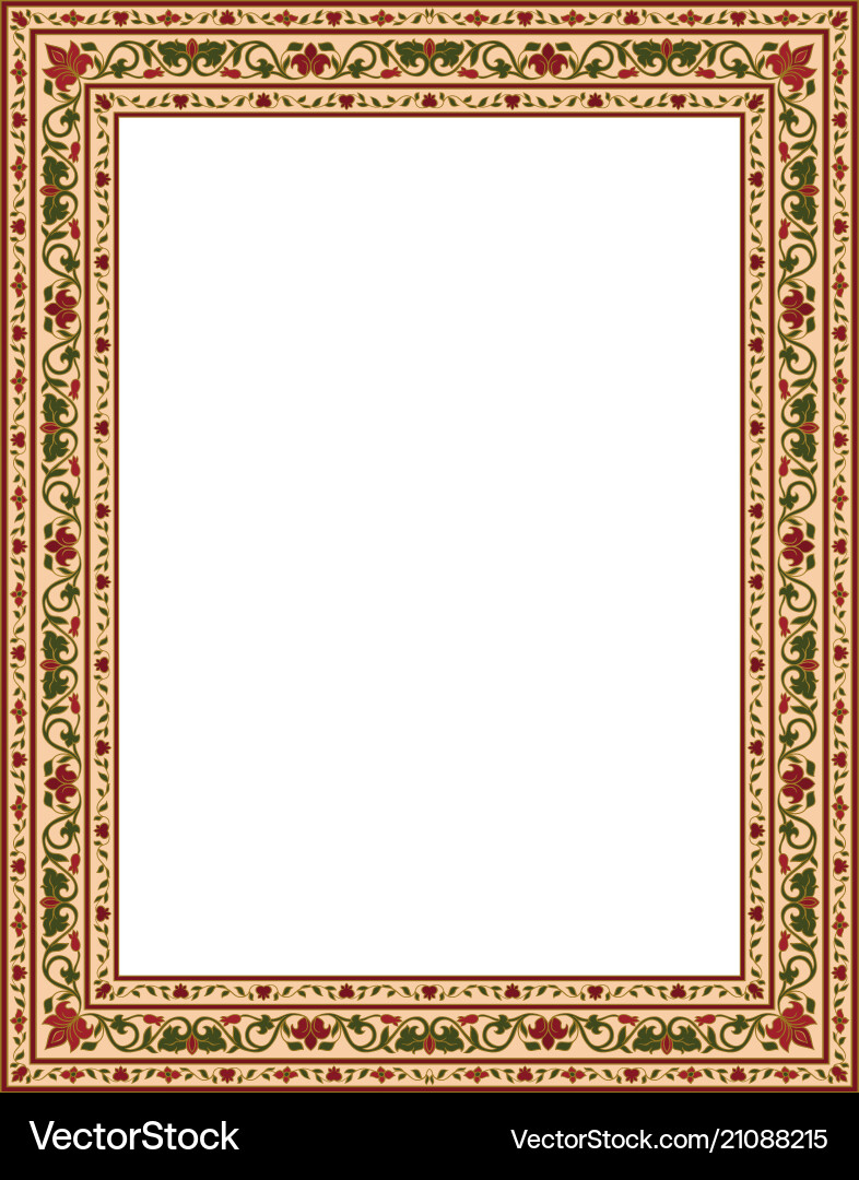 Template for frame Royalty Free Vector Image - VectorStock