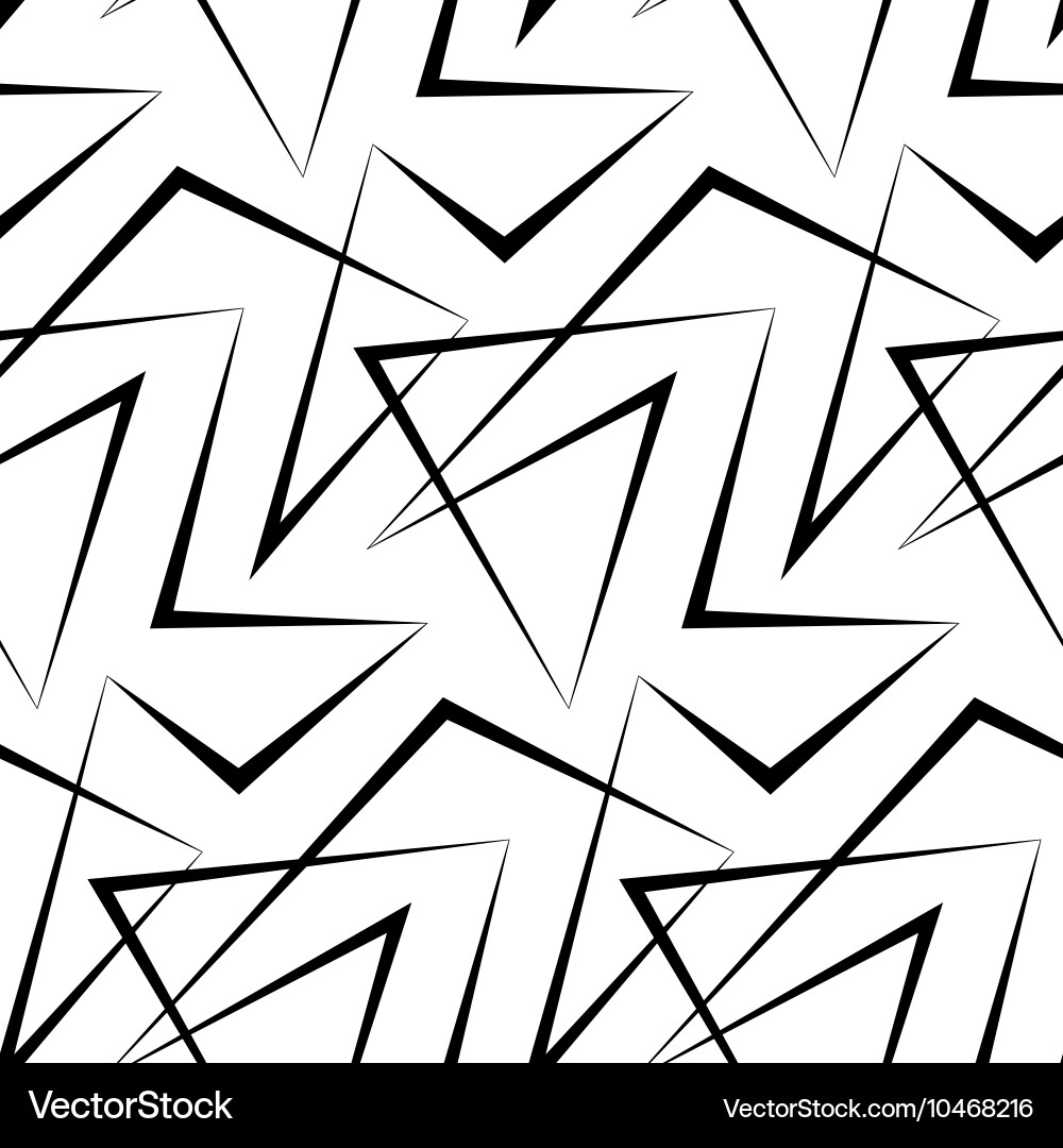 Abstract seamless white background of black Vector Image