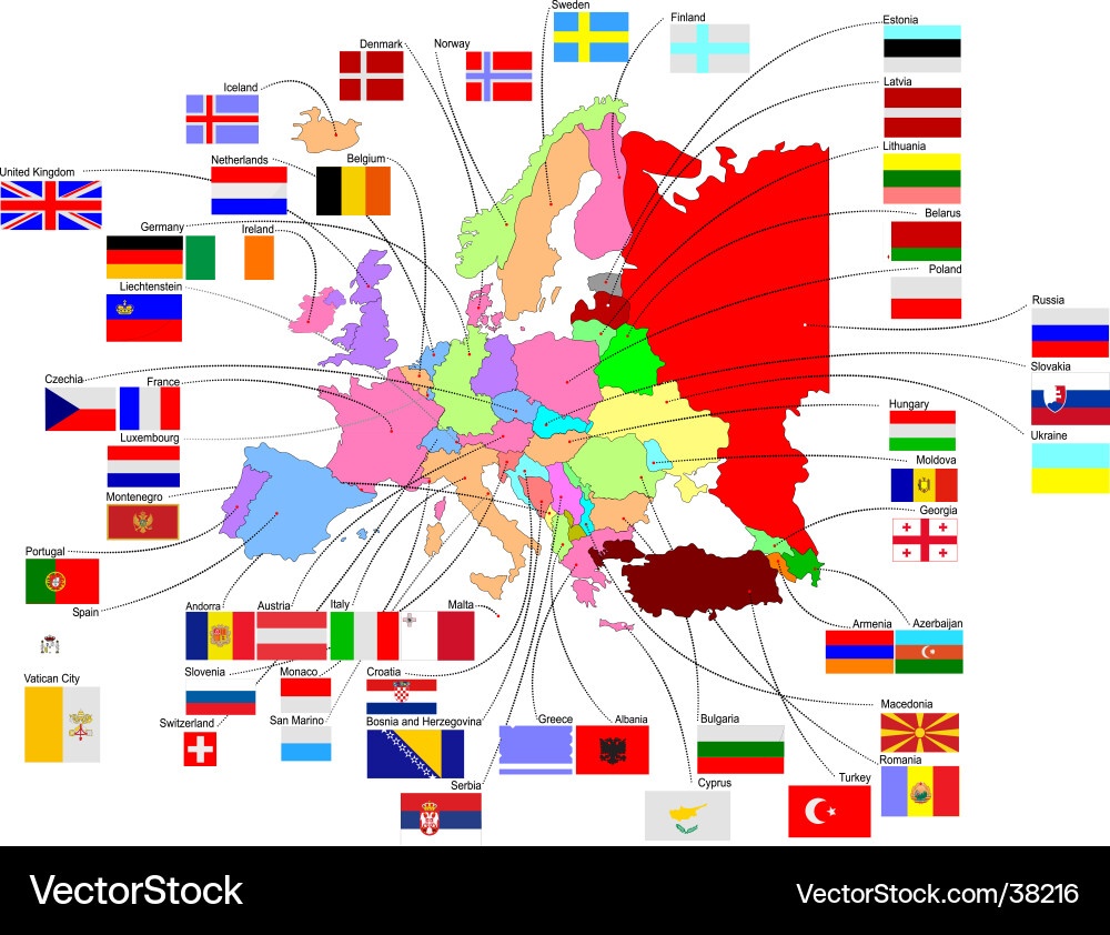 Flags Of European Countries With Names European Flags With Country