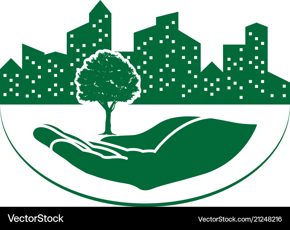 Green tree logo Royalty Free Vector Image - VectorStock