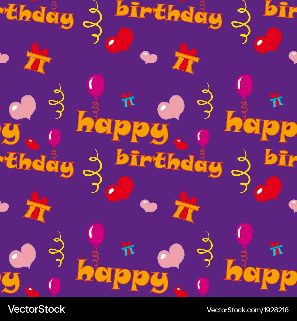 Happy birthday texture Royalty Free Vector Image