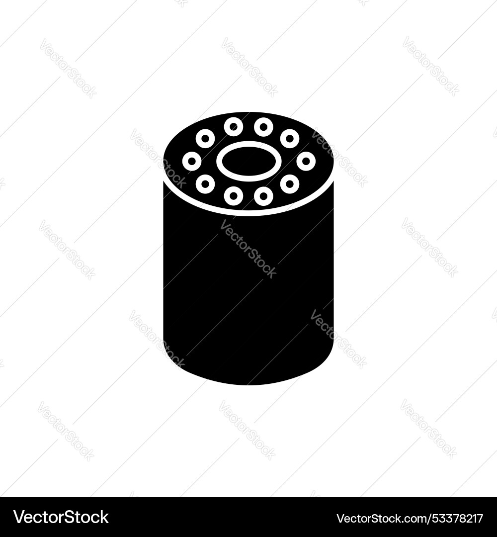 Ölfilter Ikone Automotor Kraftstofffilter Vektorbild