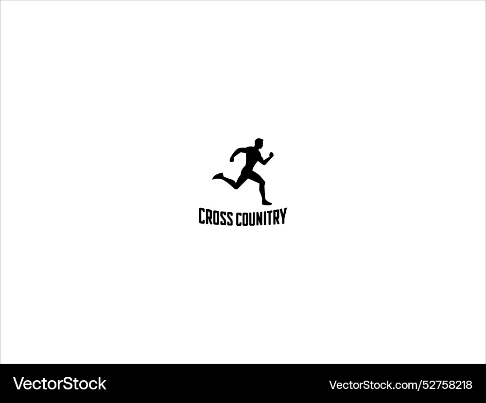 Cross country logo Royalty Free Vector Image - VectorStock