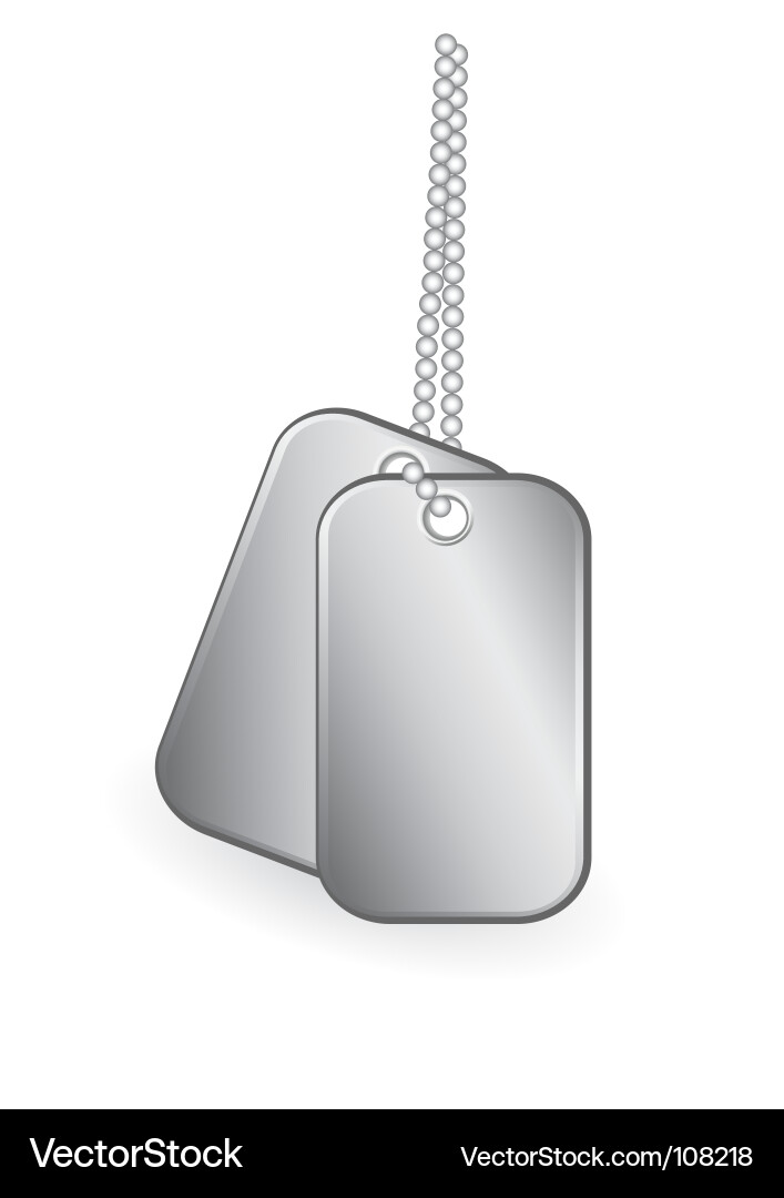 Metal Tags - Identification Labels Royalty Free Vector Image