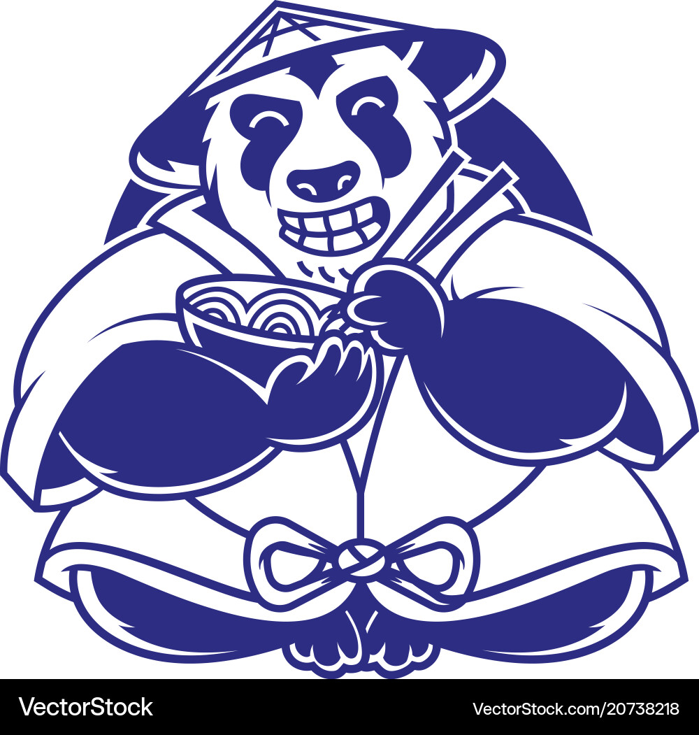 Panda logo Royalty Free Vector Image - VectorStock