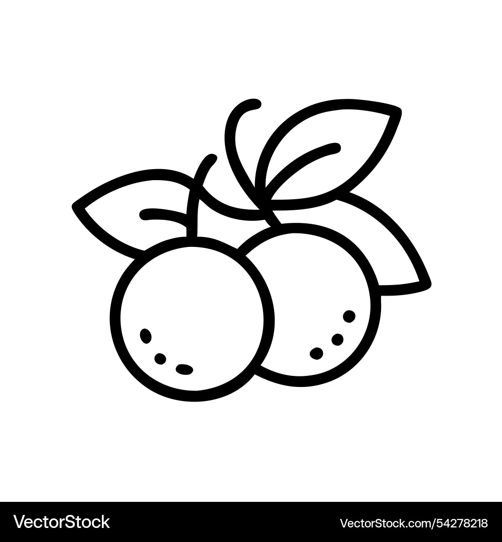 Yumberry icon fruits Royalty Free Vector Image