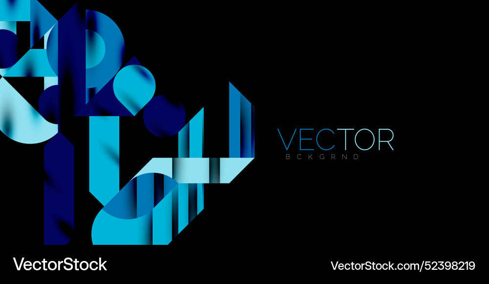 Colorful simple dynamic geometric forms circles Vector Image