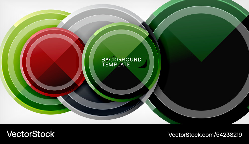 Geometric design abstract background - circles Vector Image