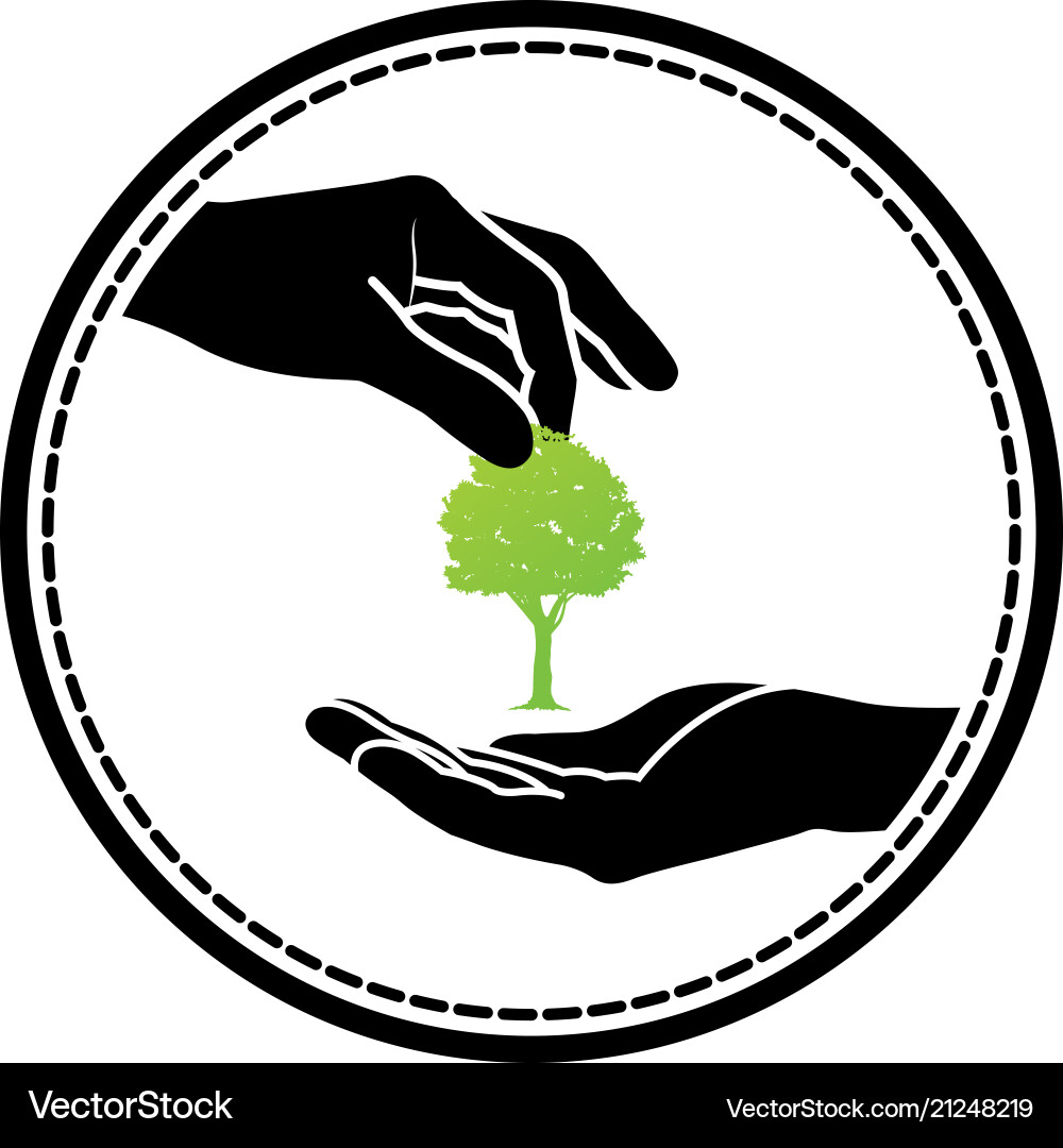 Green tree logo Royalty Free Vector Image - VectorStock
