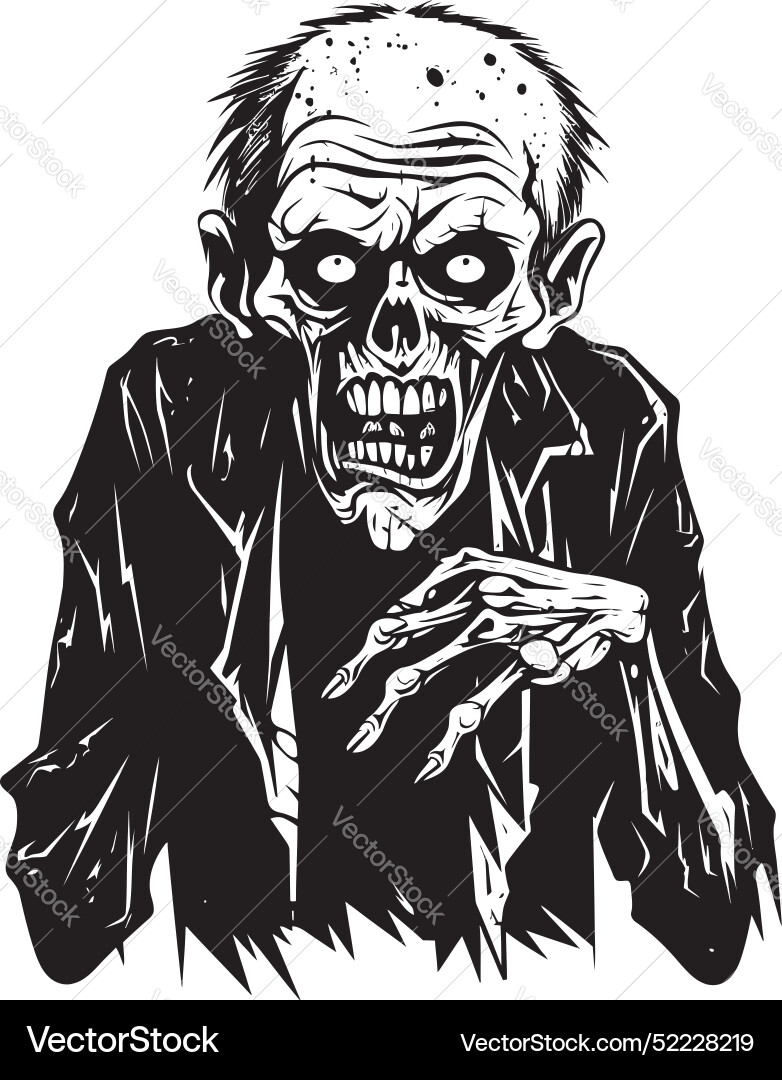 Macabre maestro black icon symbolizing the horror Vector Image