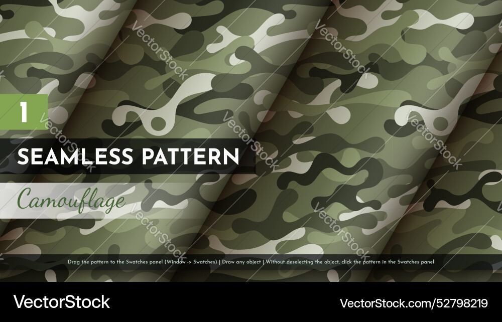 Seamless camouflage pattern war Royalty Free Vector Image