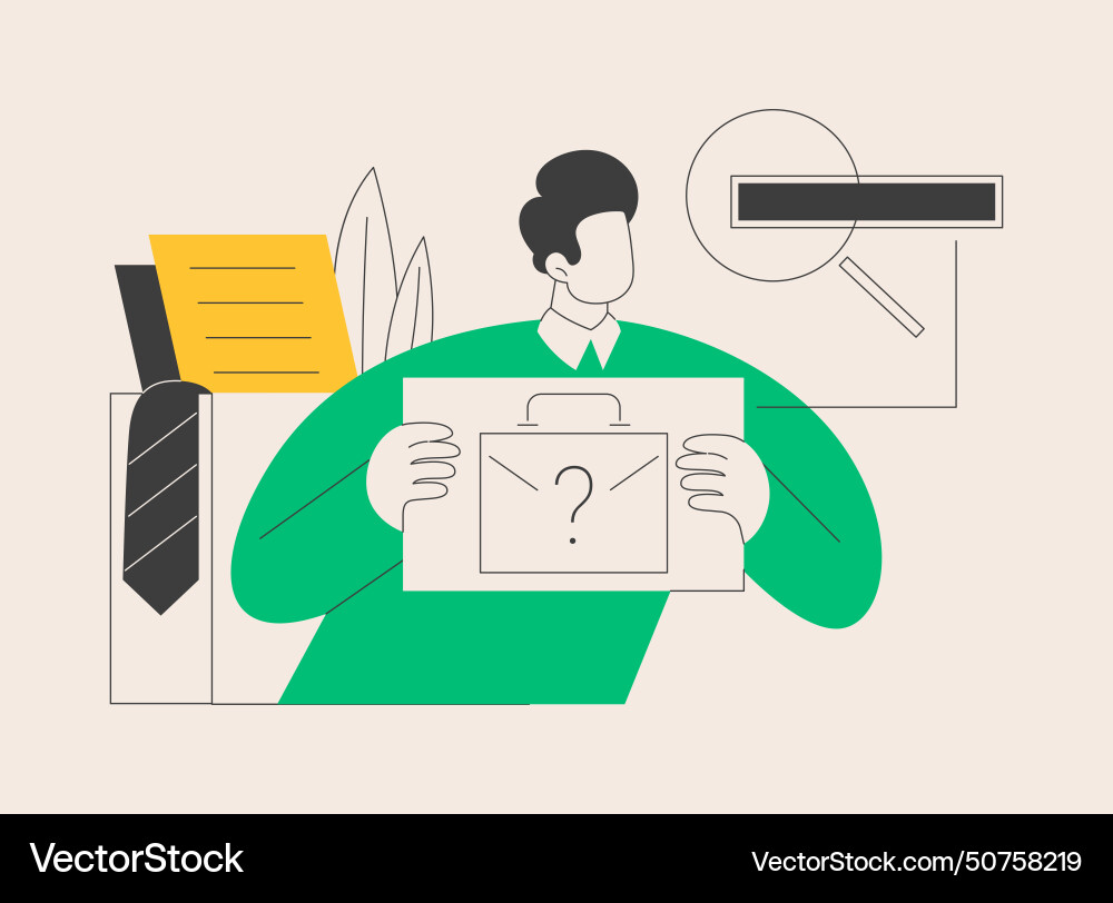 Unemployment abstract concept Royalty Free Vector Image