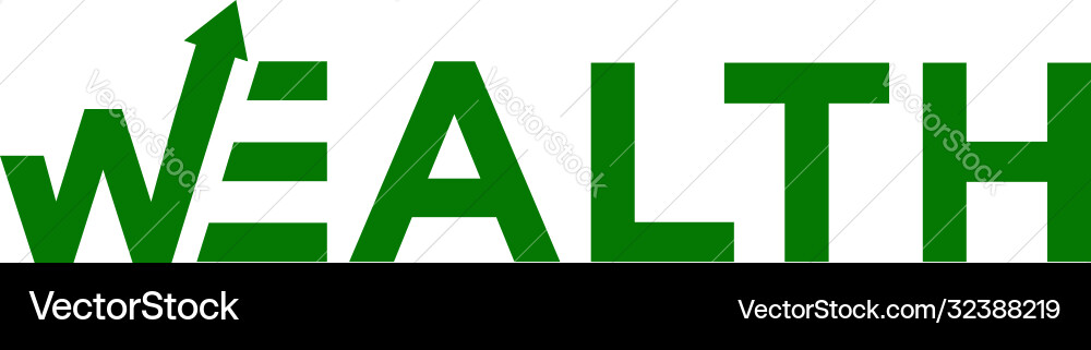 Wealth logo Royalty Free Vector Image - VectorStock