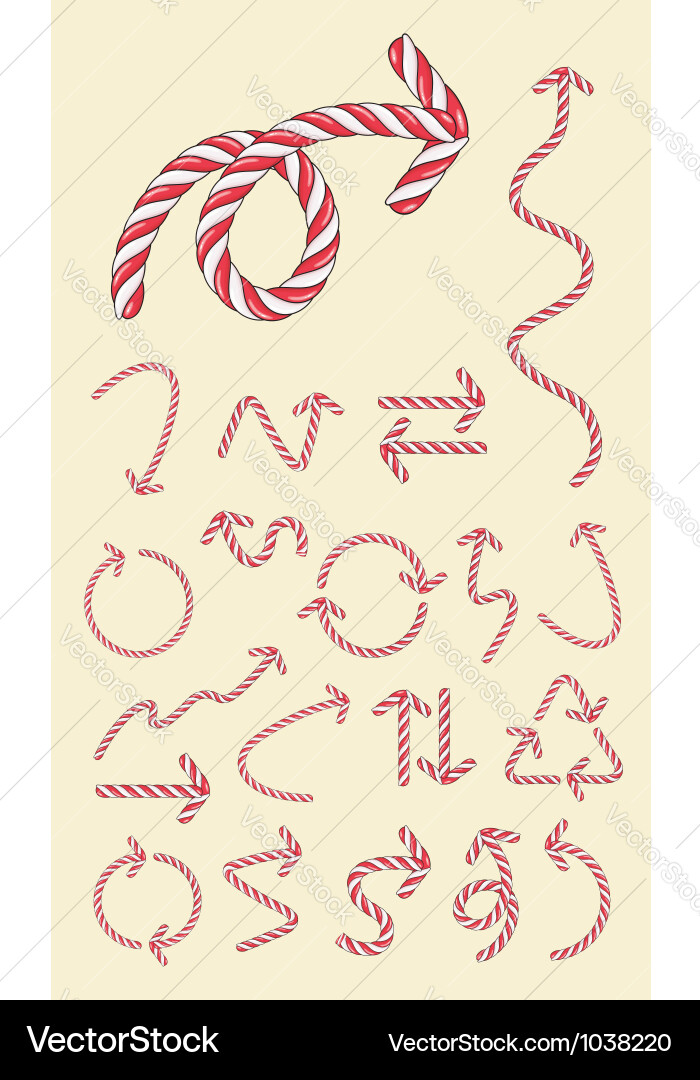 Arrow candy Royalty Free Vector Image - VectorStock