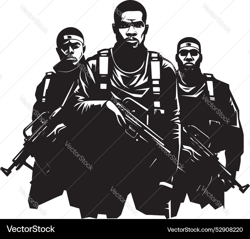 Darkened vigil black tribute to courageous Vector Image