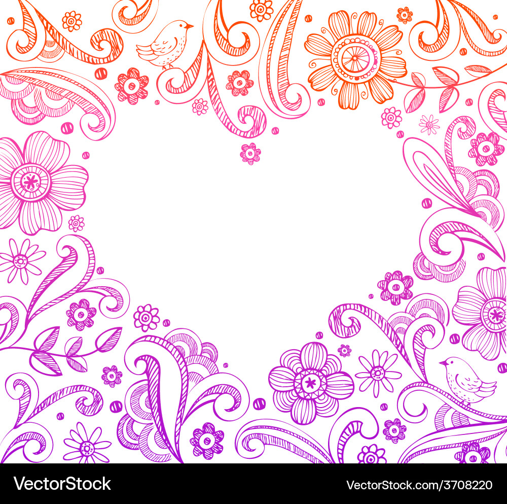 Heart shape frame Royalty Free Vector Image - VectorStock