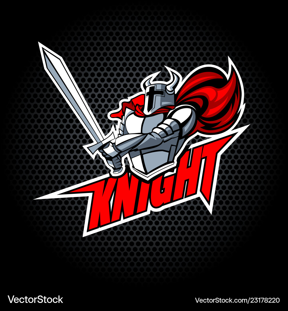 Knight ready to attack Royalty Free Vector Image