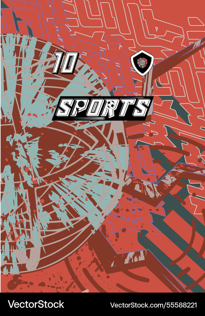 Athletic sports jersey high quality abstract Vector Image