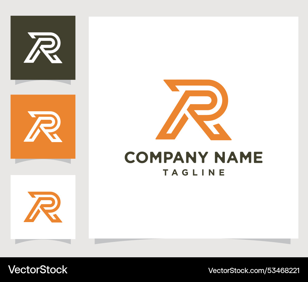Ra logo logo template Royalty Free Vector Image