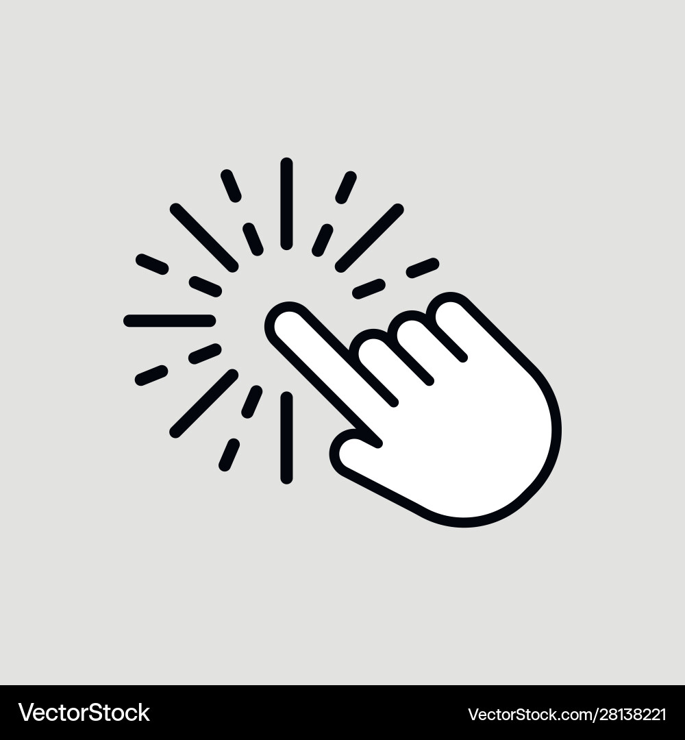 Touch icon isolated for graphic and web design Vector Image