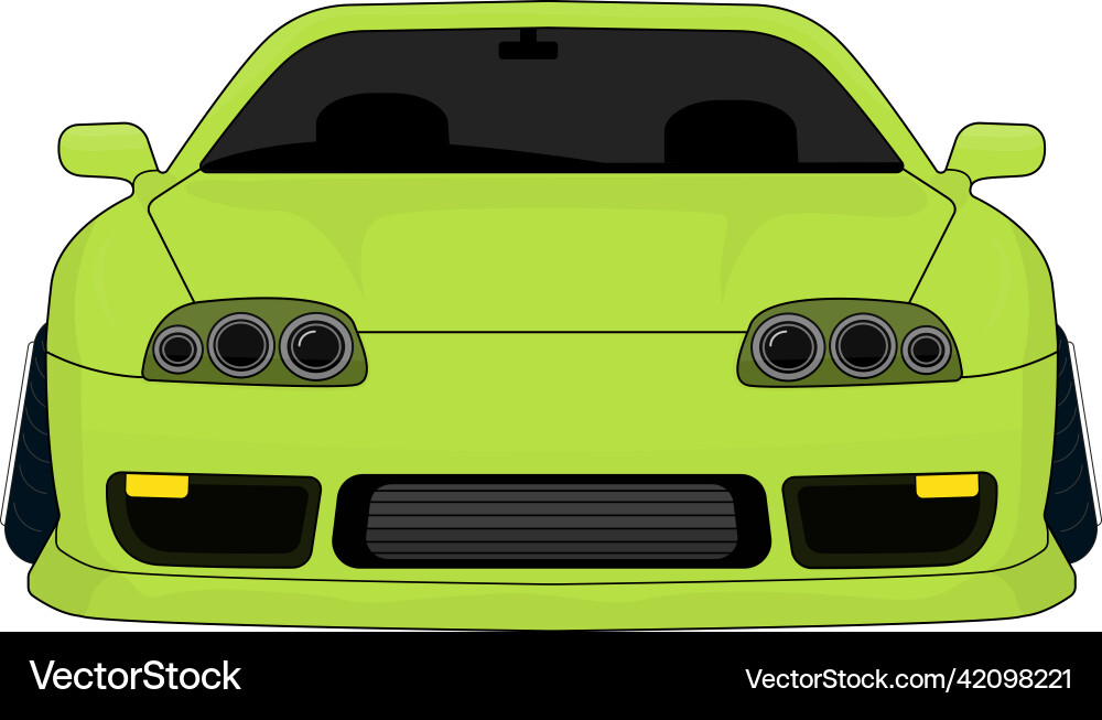 Tuned car Royalty Free Vector Image - VectorStock