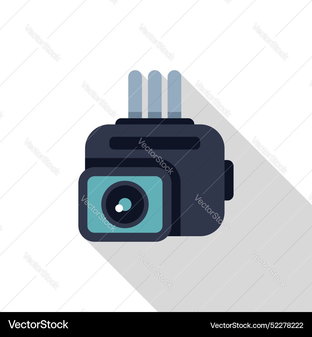 Action camera is recording extreme sports activity