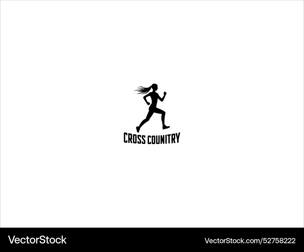 Cross country logo Royalty Free Vector Image - VectorStock