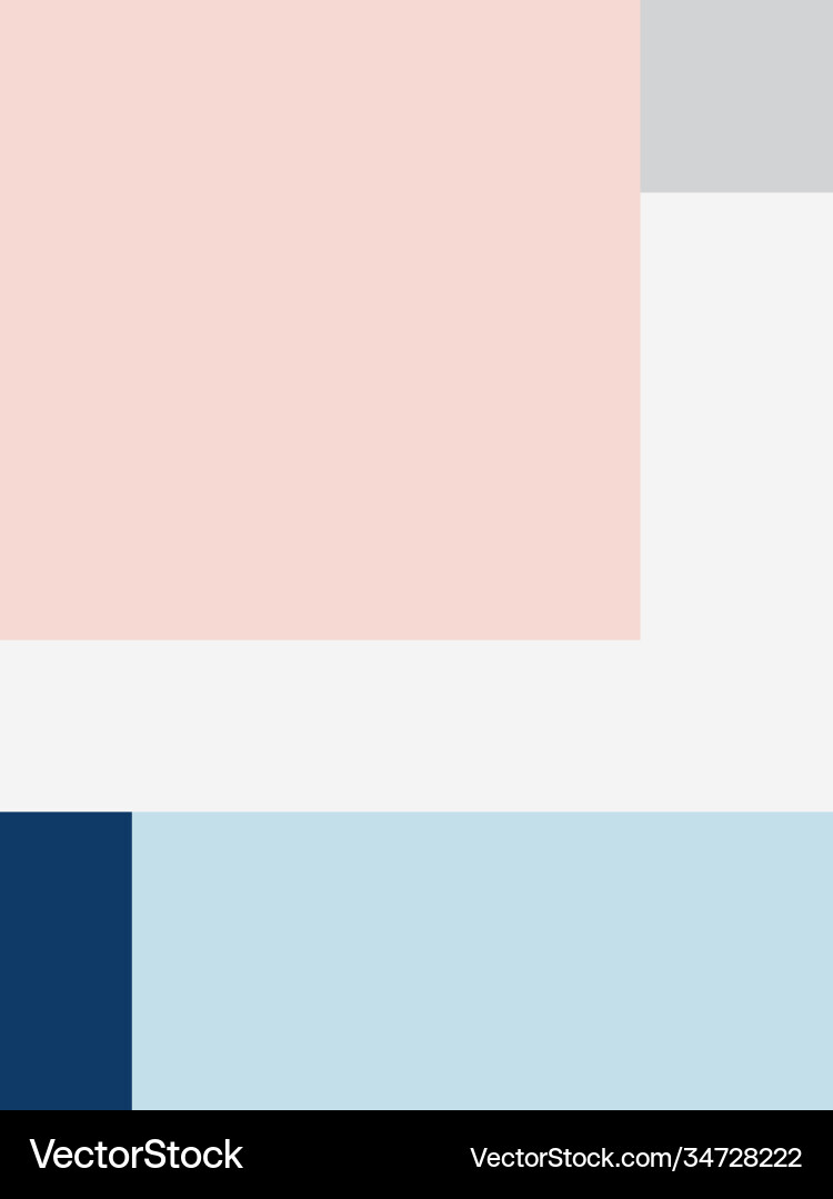 Pastel modern poster art abstract wall Royalty Free Vector