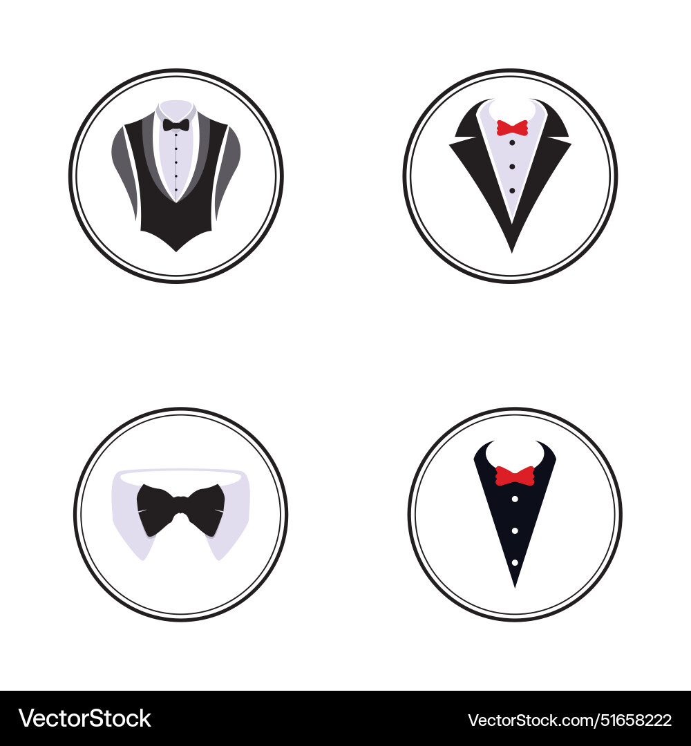 Suit bow tie design Royalty Free Vector Image - VectorStock
