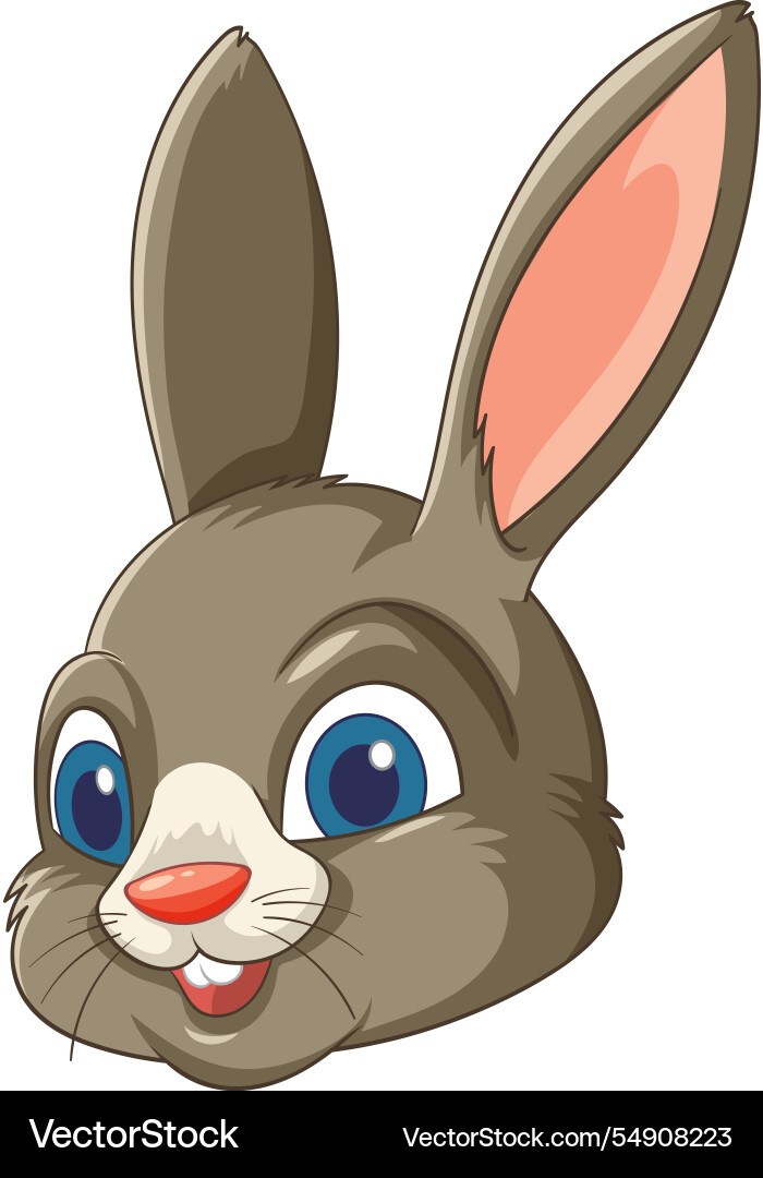 Adorable rabbit with big eyes and ears Royalty Free Vector