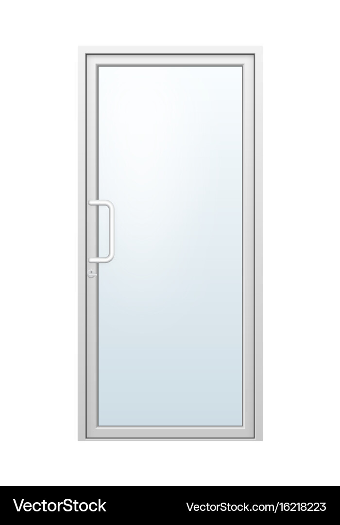 Aluminium door Royalty Free Vector Image - VectorStock