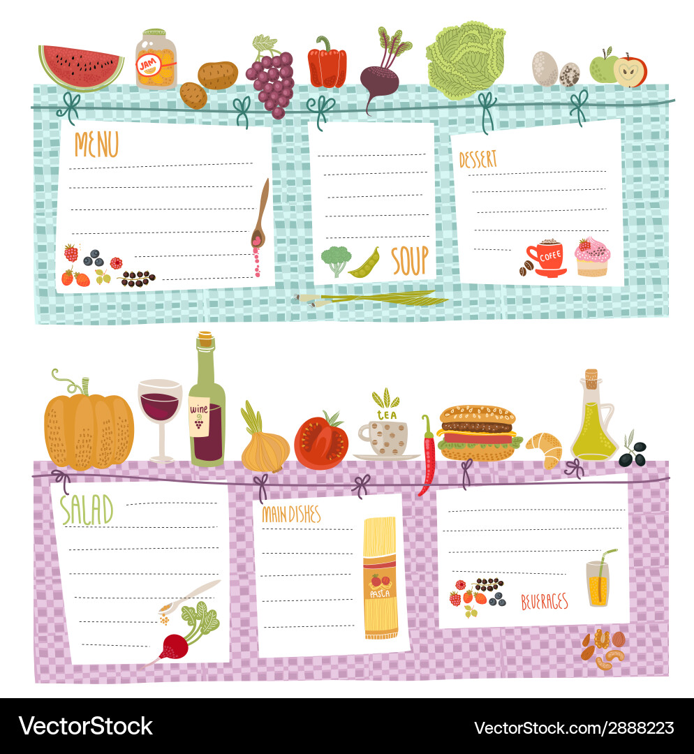 Food frame Royalty Free Vector Image - VectorStock