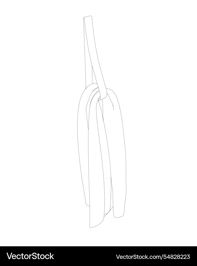 Hanger elements of bathroom hanging towel Vector Image