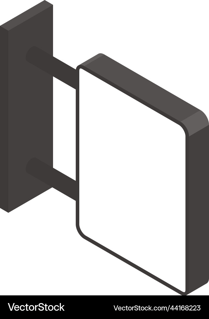 Isometric light box Royalty Free Vector Image - VectorStock