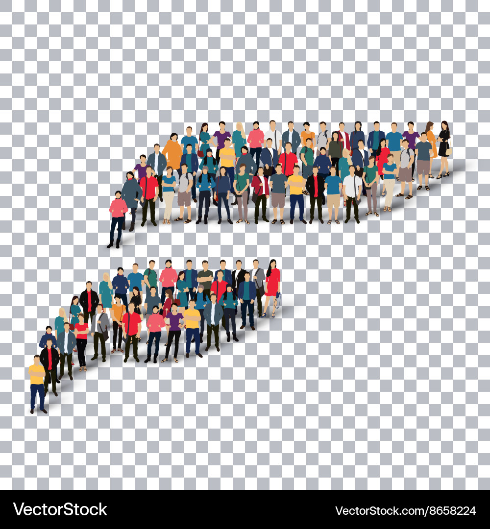 Abstract business symbol people transparency Vector Image