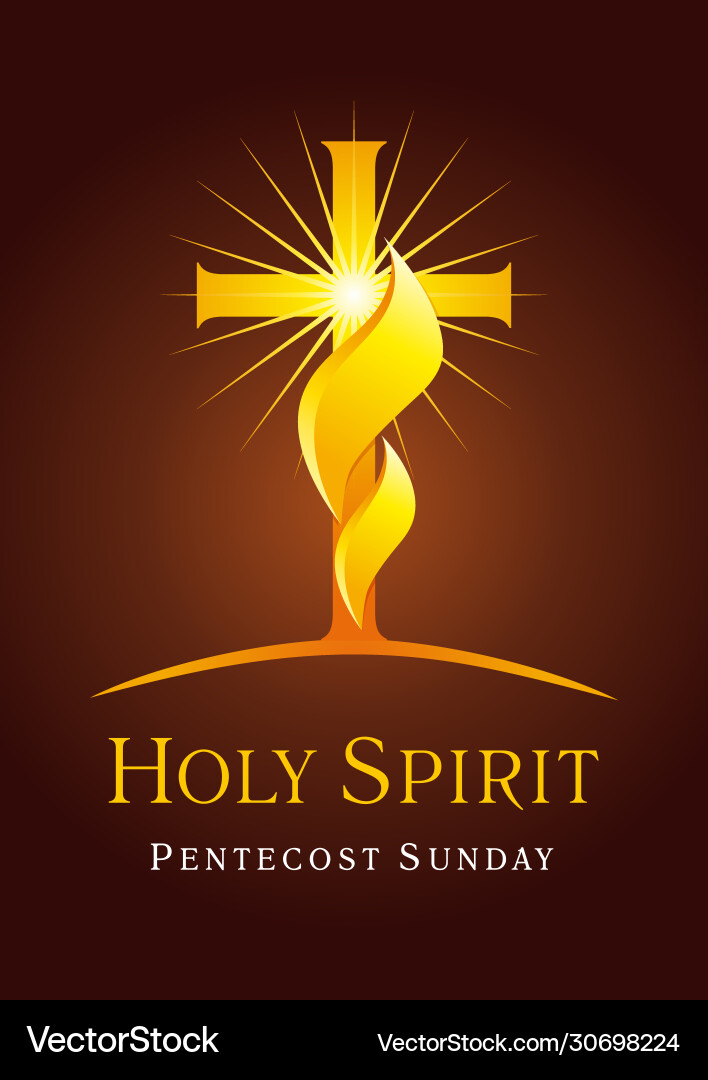 Holy spirit card Royalty Free Vector Image - VectorStock